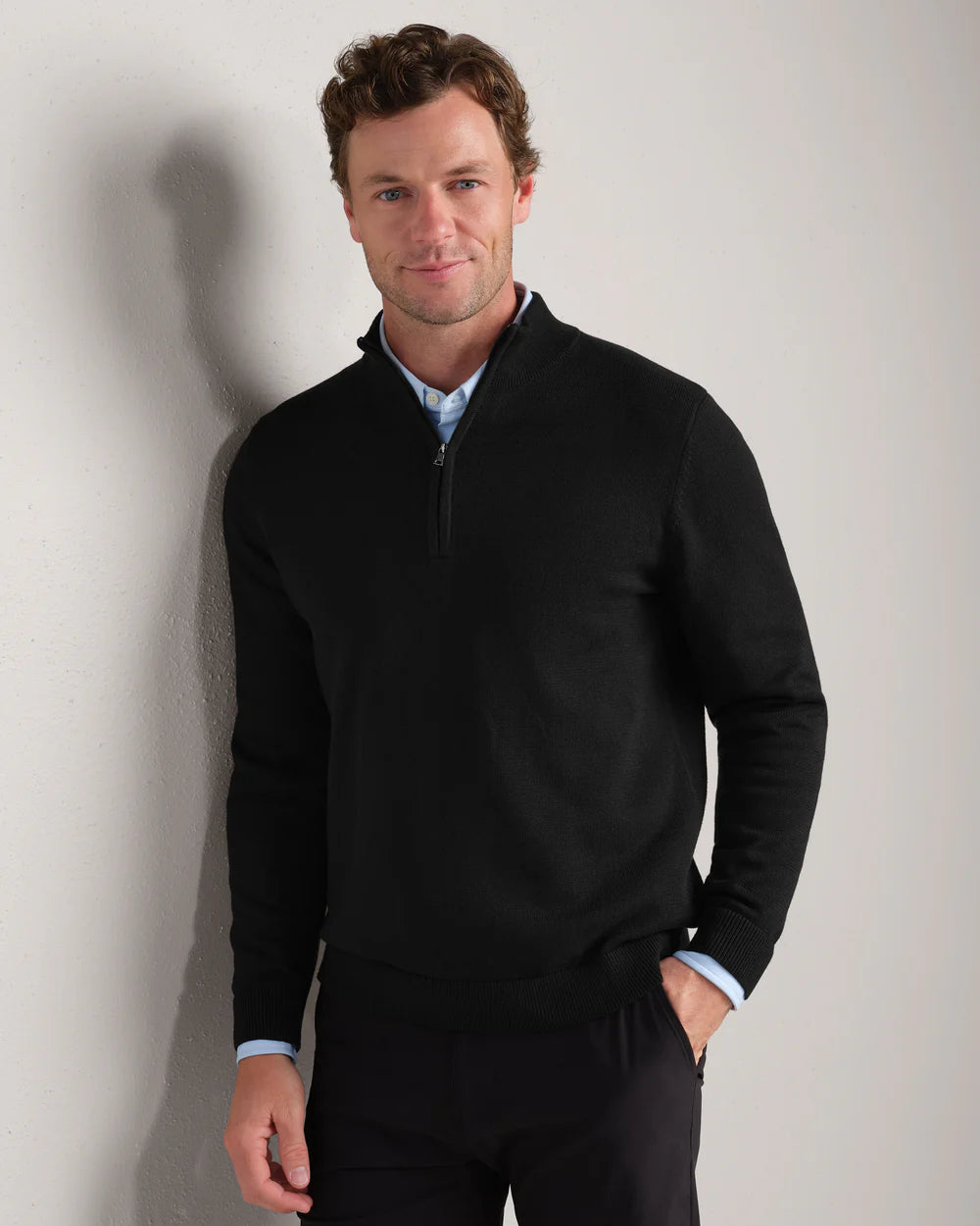 Commuter® 1/4 Zip Sweater – Gray Clothier